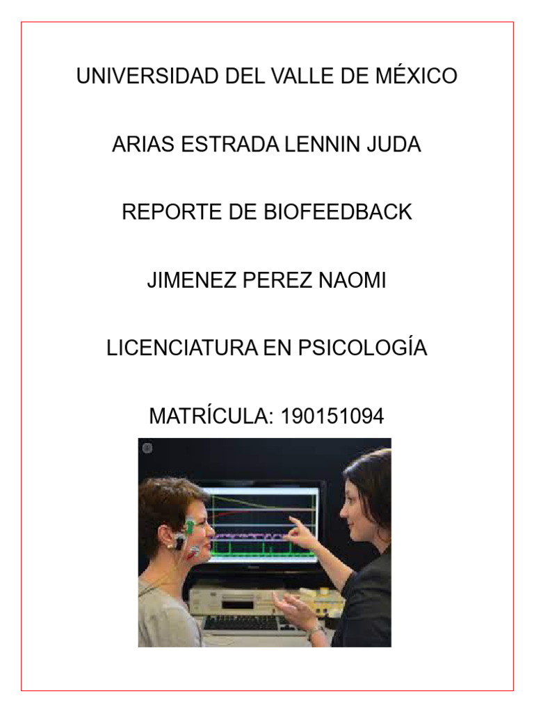 Reporte Biofeedback JPN | PDF
