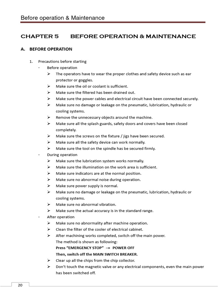 Before Operation & Maintenance | Download Free PDF | Lubricant | Pump