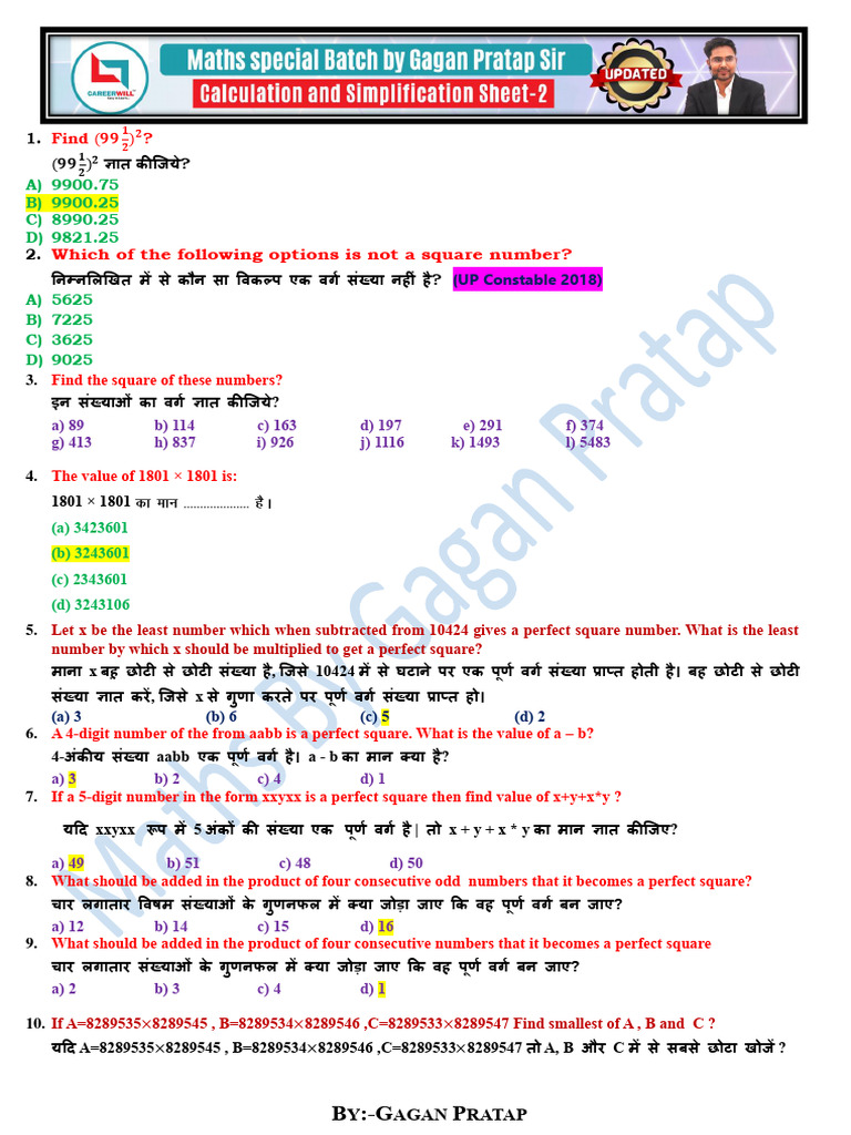 Calculation And Simplification Sheet 2 Crwill Pdf 2543