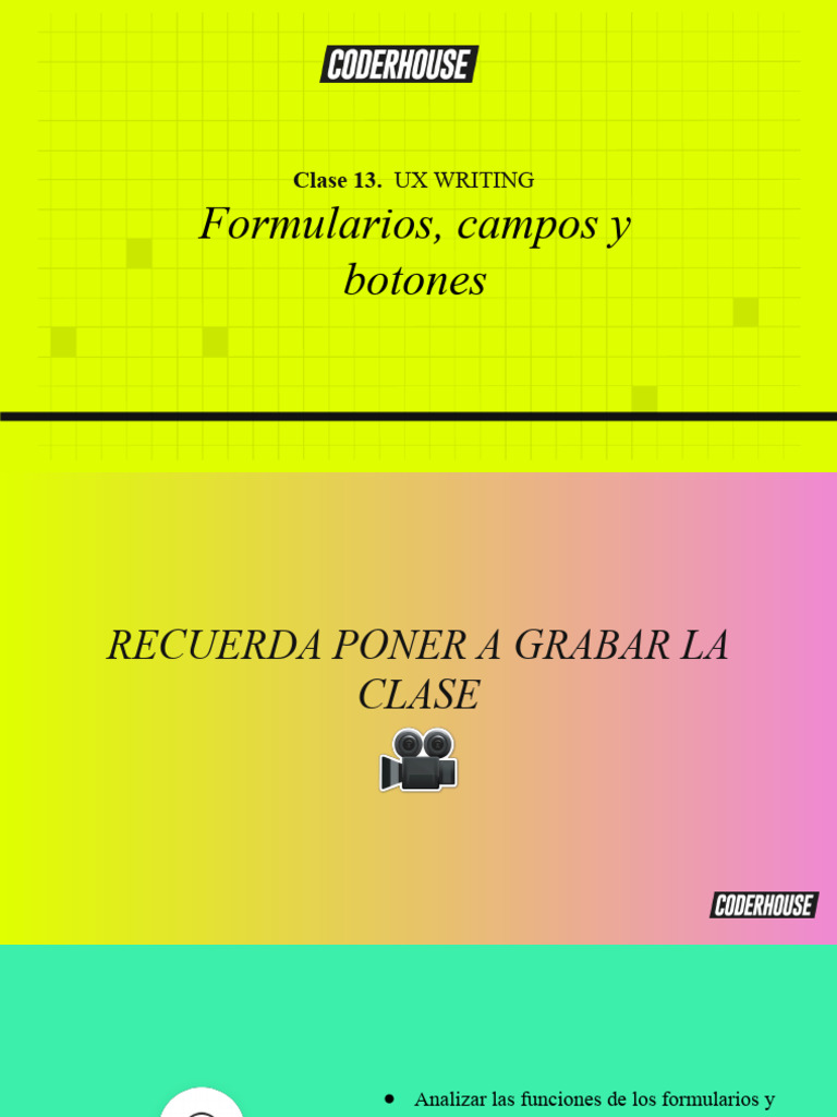 Clase 13 - Formularios, Campos y Botones | PDF | Metodología de ...
