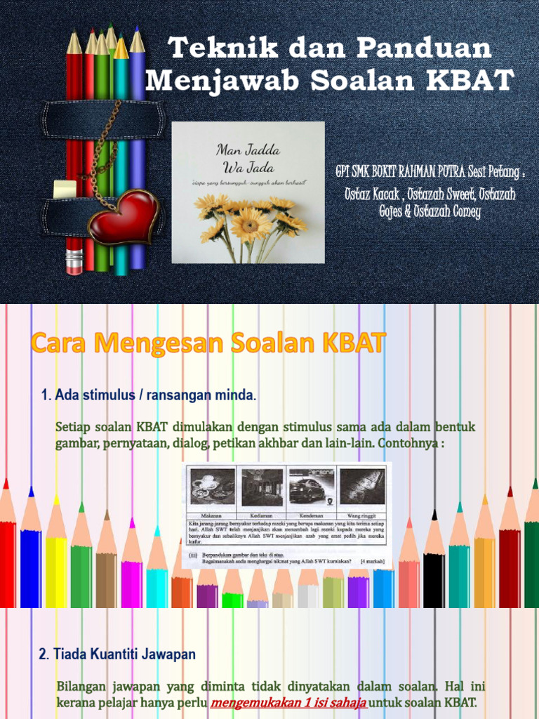 Teknik Dan Panduan Menjawab Soalan KBAT | PDF