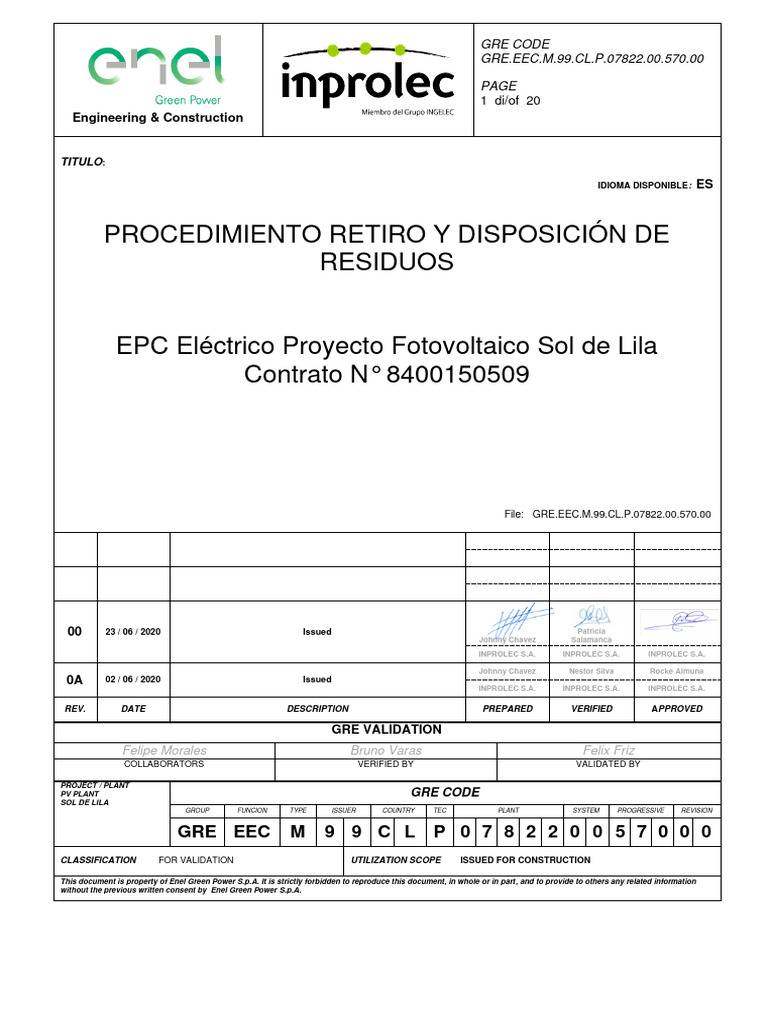 GRE - EEC.M.99.CL.P.07822.00.570 - Retiro y Disposición de Residuos ...