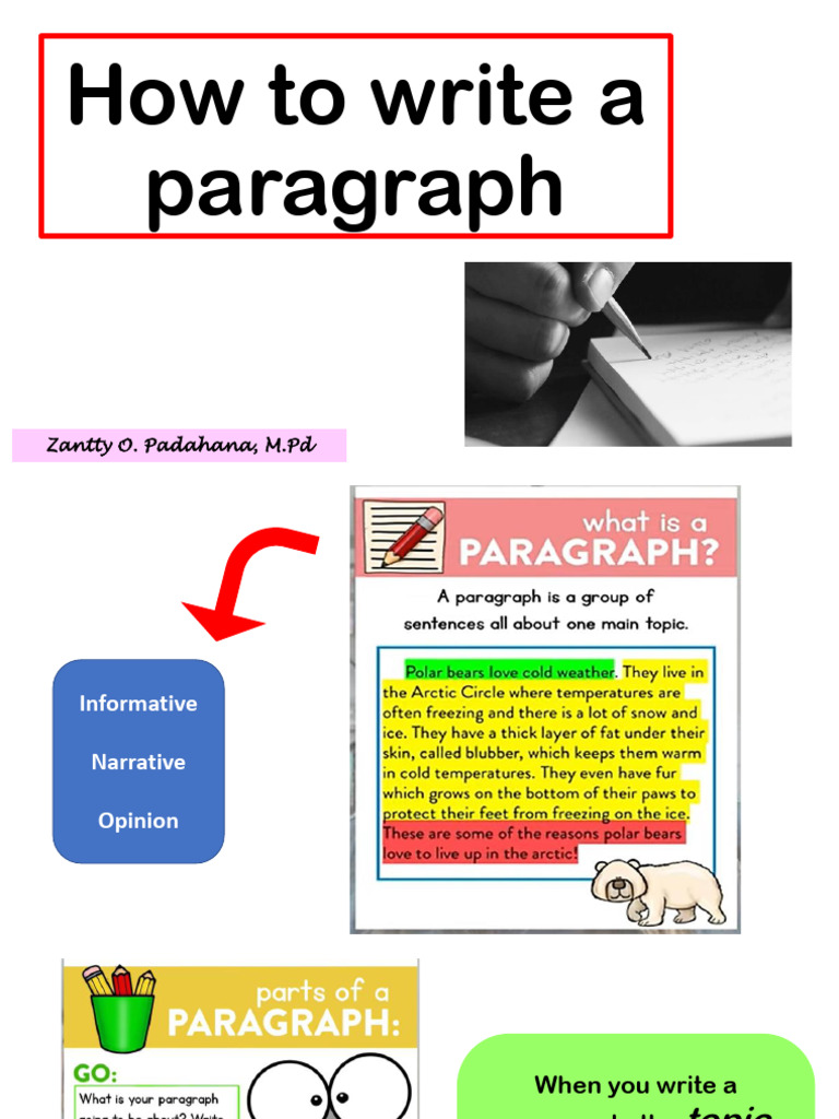 7th Meeting - How To Write A Paragraph | PDF