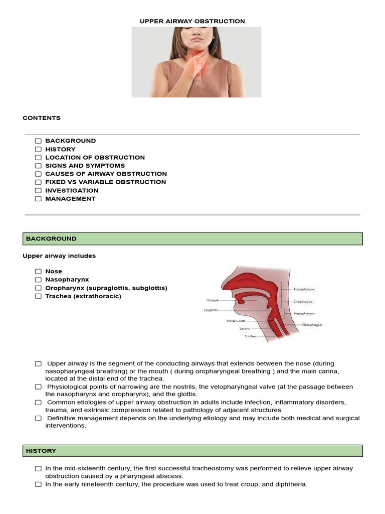 Upper Airway Obstruction - Sting Bites &insect Bites | PDF ...