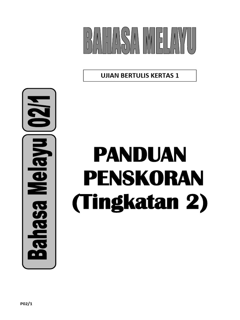 Panduan Penskoran Ujian Tingkatan 2 | PDF