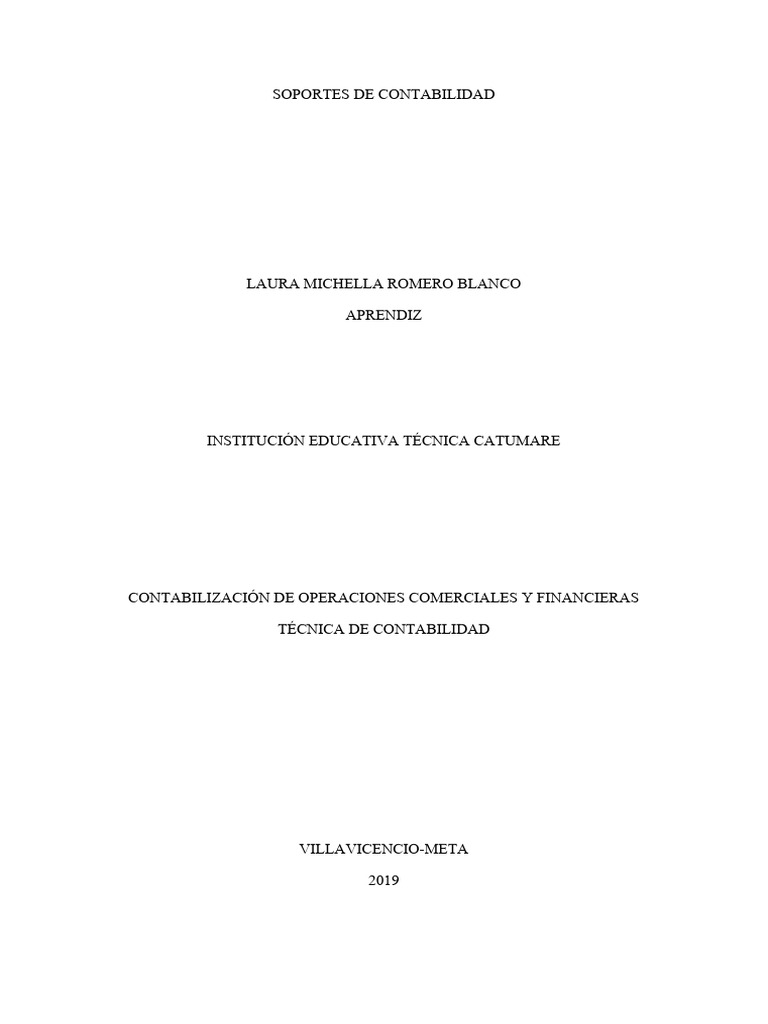 Soportes Contables | PDF | Contabilidad | Cheque