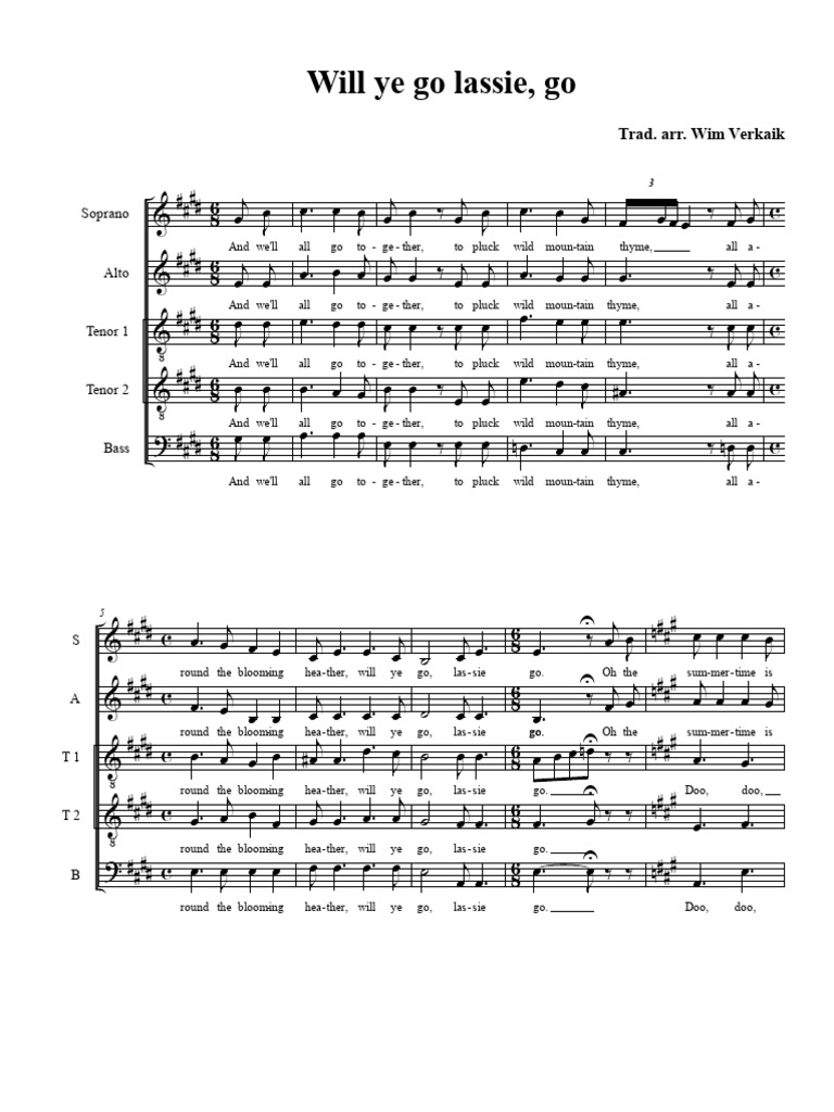 Verkaik-Will Ye Go Lassie Go | PDF