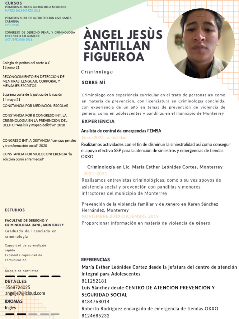 Cv Angel Santillan | PDF | Criminología | Justicia
