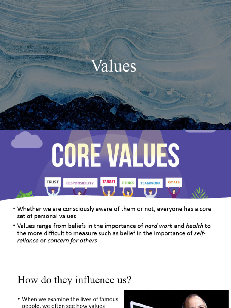 Values | PDF | Psychology | Cognition