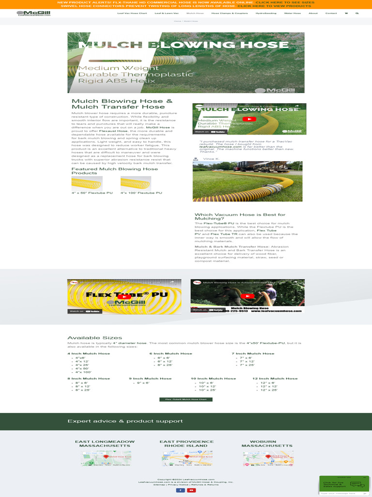 Mulch Blower Hose Leafvacuumhose | PDF | Mulch | Hose