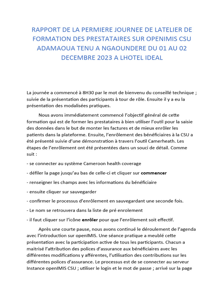 Rapport j1 | PDF | Évolution de carrière | Finance et gestion monétaire