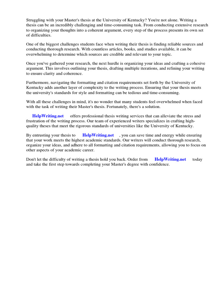 University of Kentucky Masters Thesis | PDF | Libraries | Microfinance