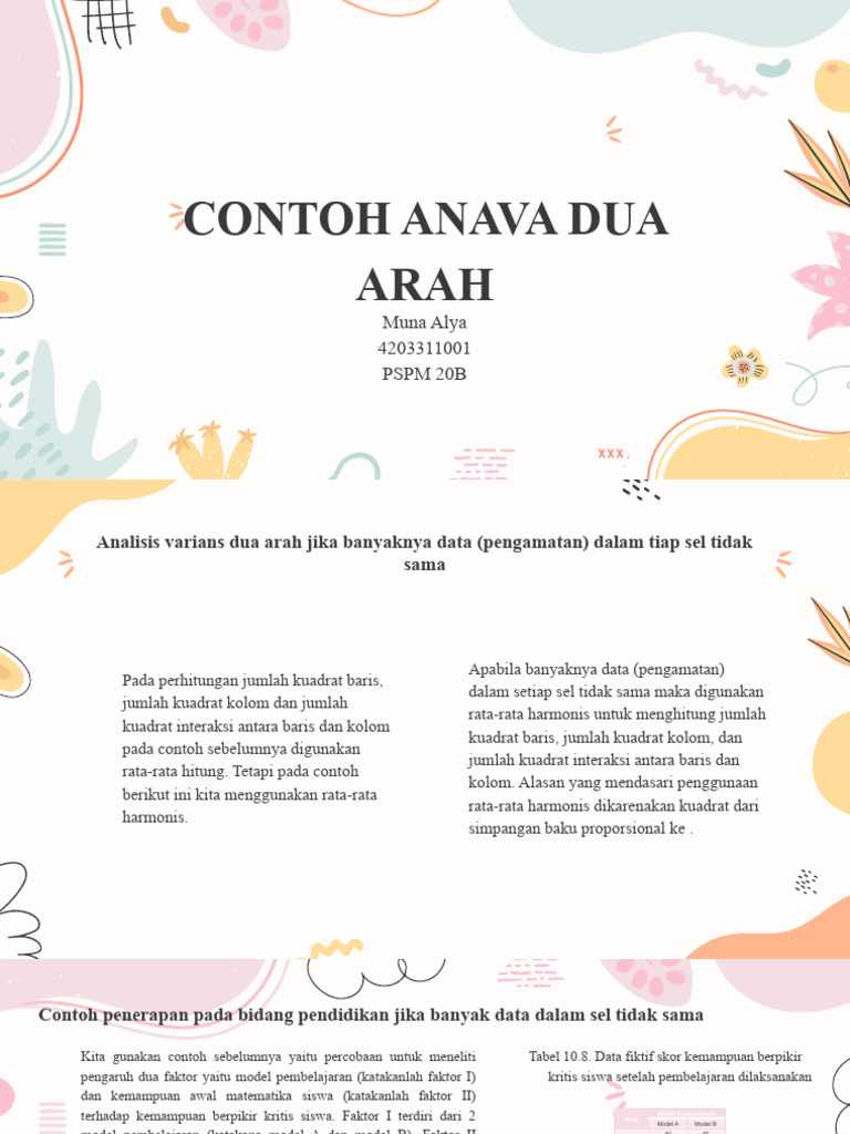 Analisis Varians Dua Arah dalam Pembelajaran | PDF