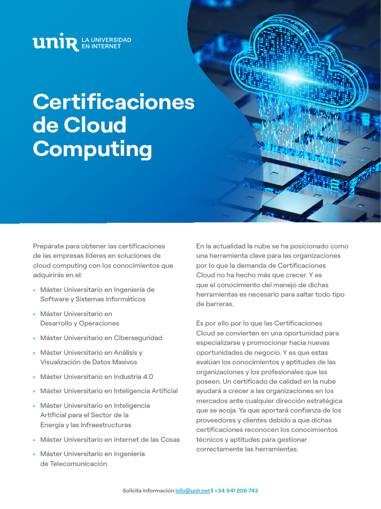 E Certificaciones Cloud Computing | PDF | Computación en la nube | Microsoft Azure