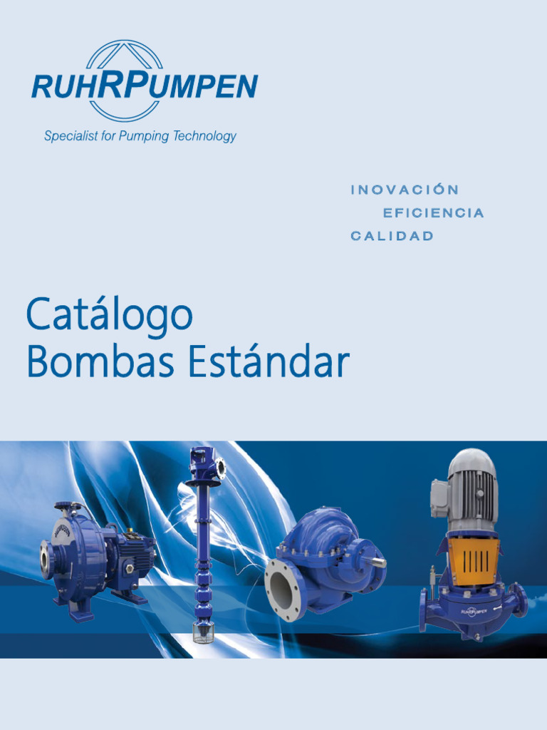 Catalogo de Bombas Estandard | PDF | Rodamiento (Mecánico) | Acero