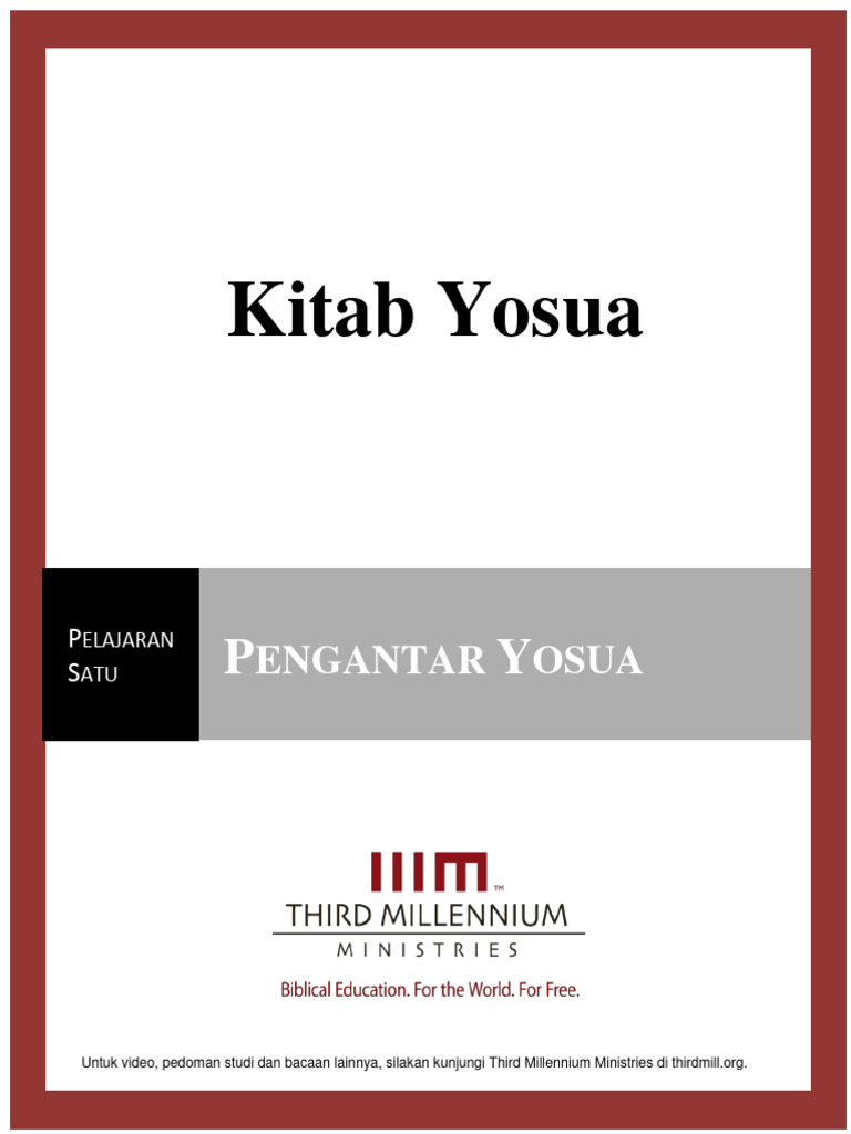 Penulis dan Waktu Kitab Yosua | PDF