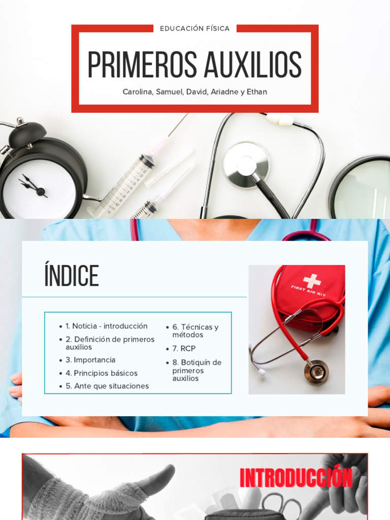Primeros Auxilios | PDF | Primeros auxilios | Reanimación cardiopulmonar