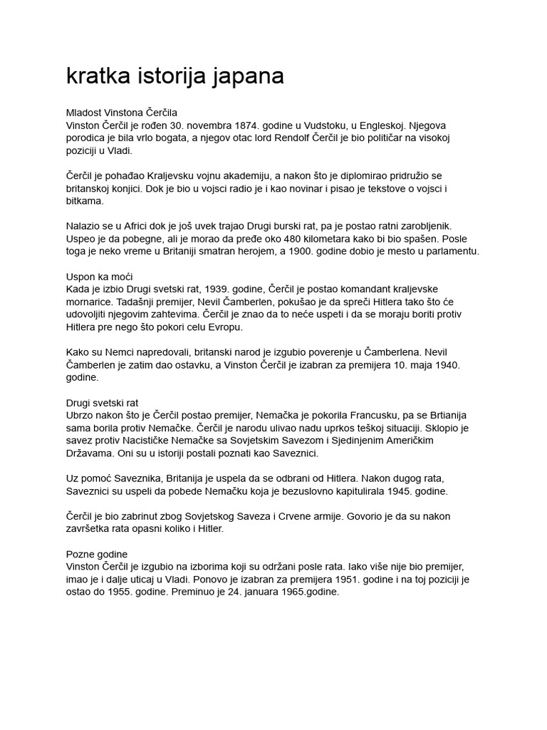 Vinston Cercil Biografija | PDF