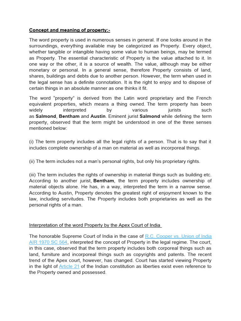 TP Act | Download Free PDF | Lease | Property