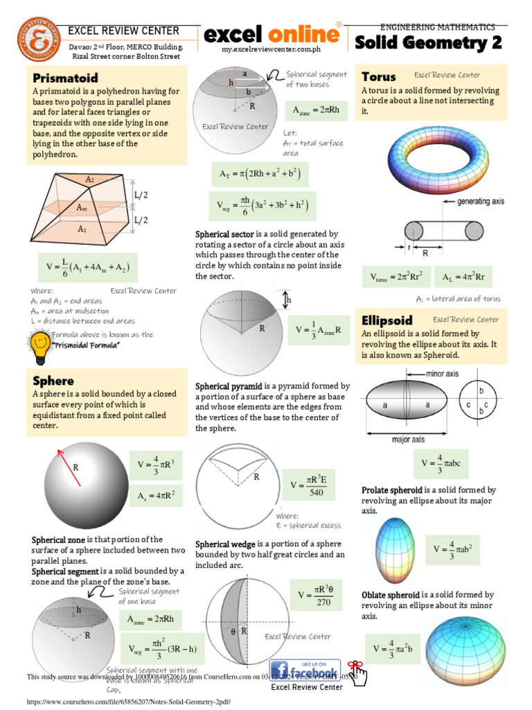 Notes Solid Geometry 2 PDF | PDF