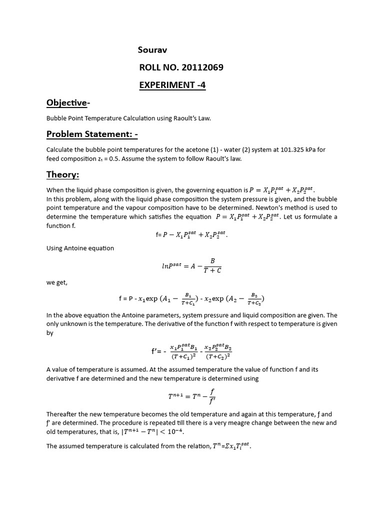 Experiment 4 | PDF | Mechanics | Thermodynamics