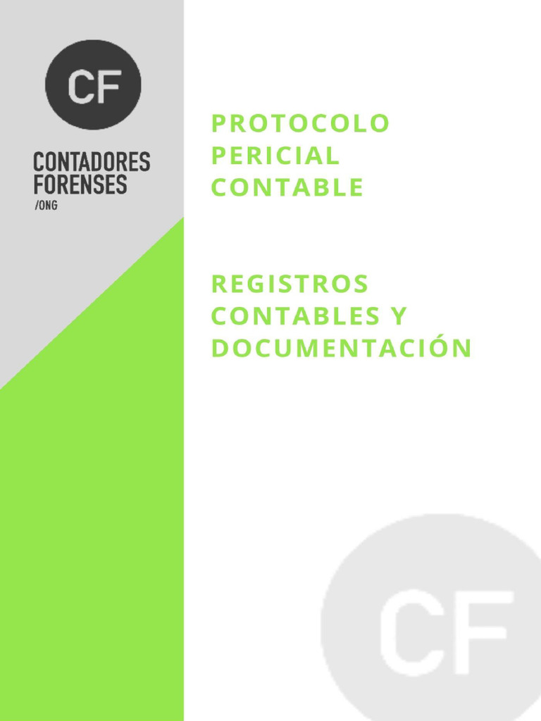 Protocolo Pericial Contable - Contadores Forenses ONG | PDF | Testigo ...