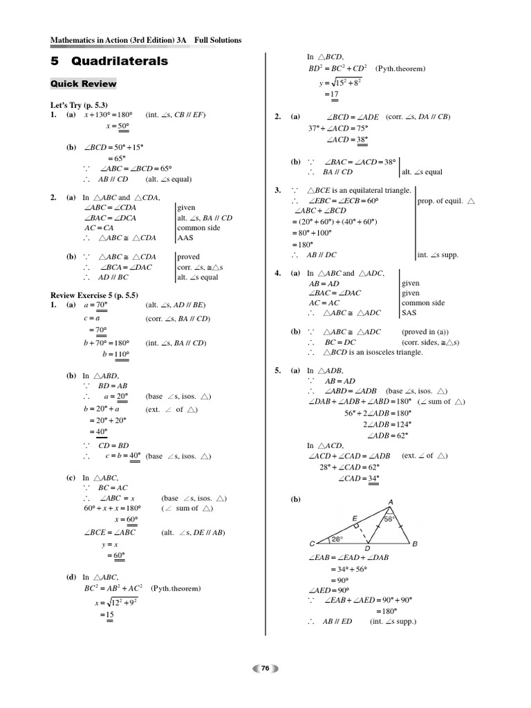 Book 3A Chapter 05 | PDF | Geometry | Euclid