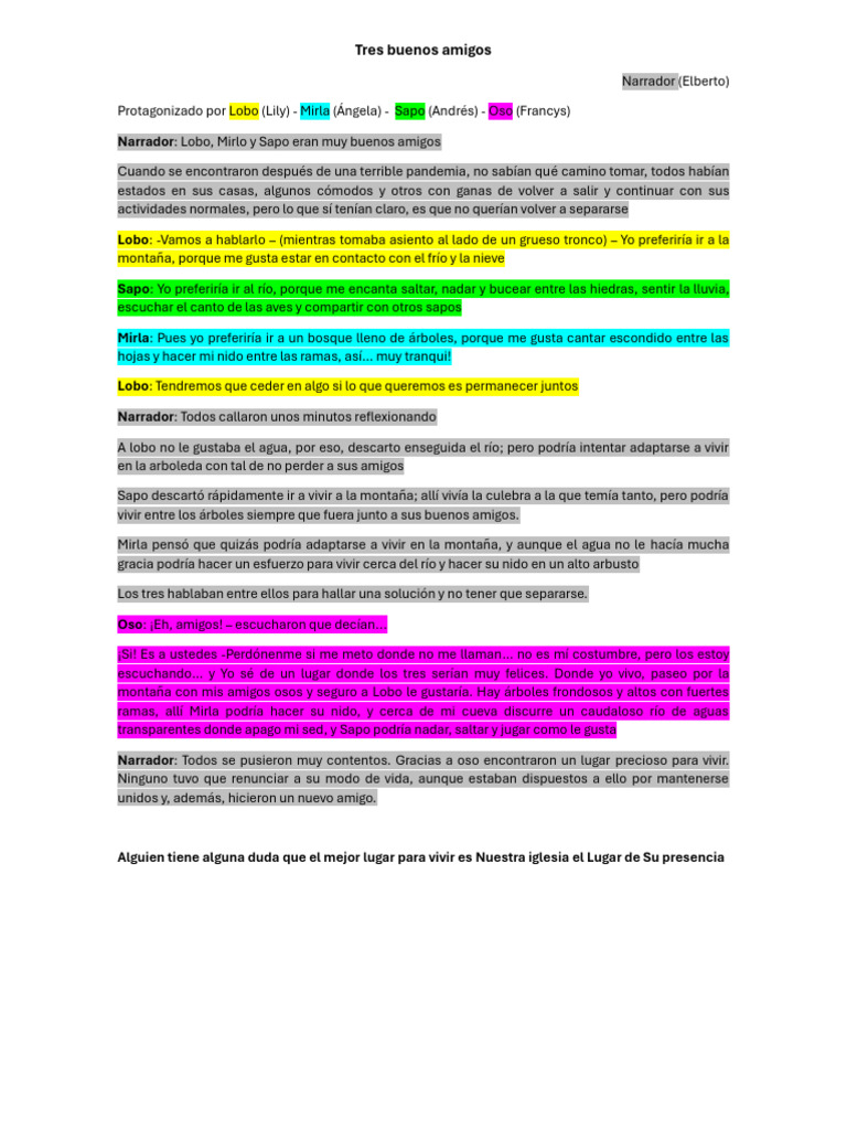 Tres Buenos Amigos y La Iglesia | PDF | Osos