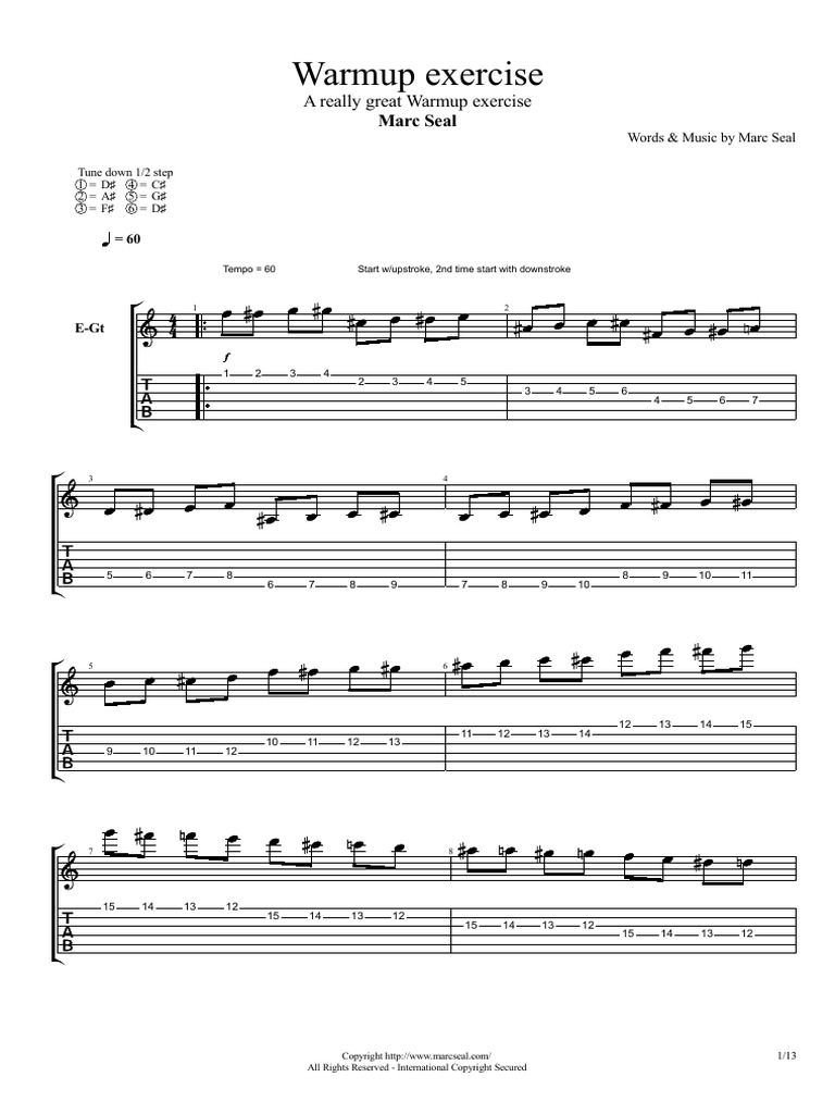 Warmup - Marc Seal | PDF