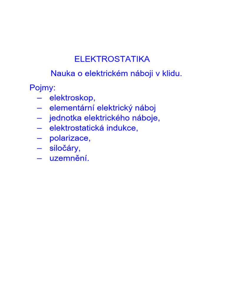 2 Elektrostatika | PDF