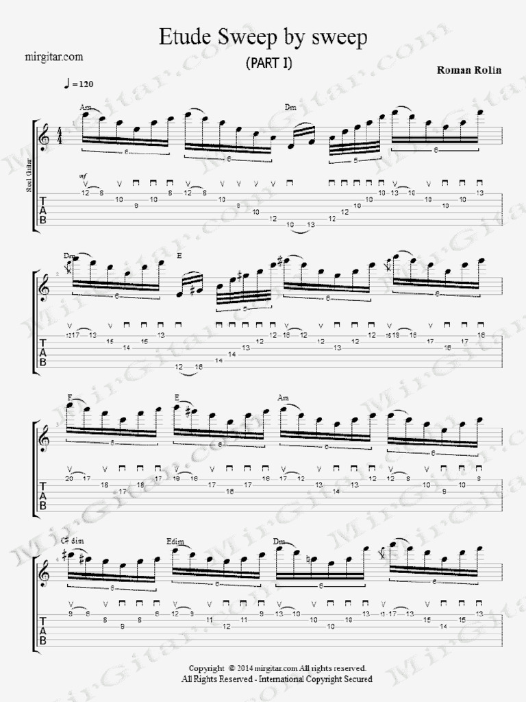 Etude Sweep by Sweep Part1 | PDF