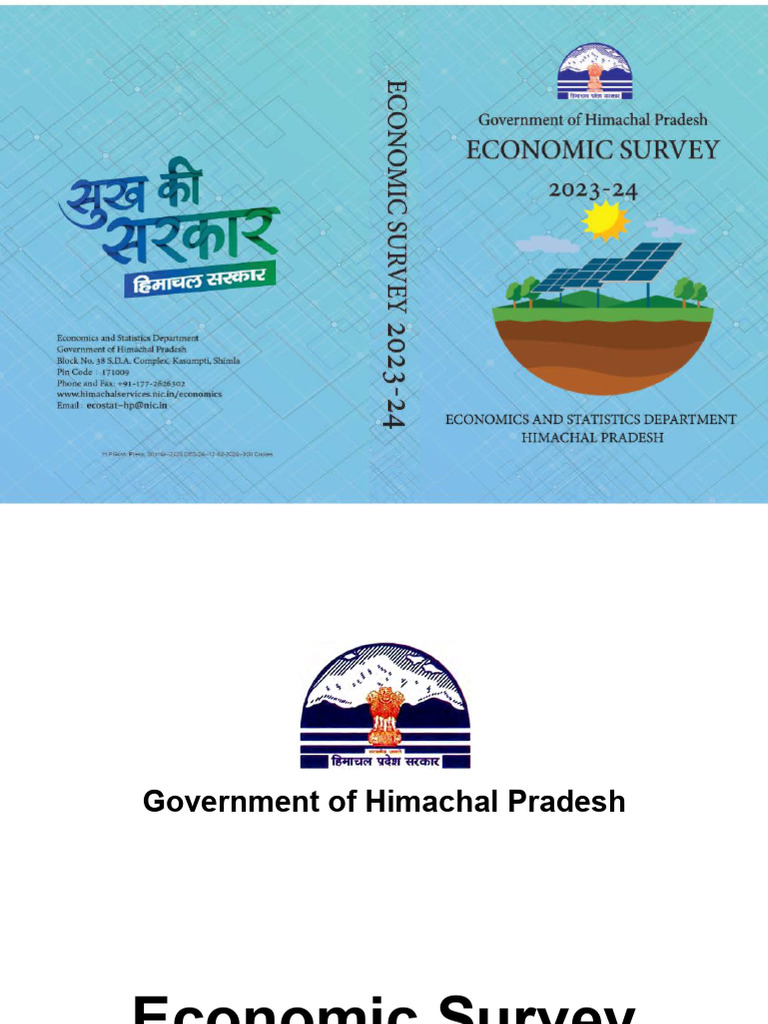 Himachal Pradesh Economic Survey 2023-24 | PDF | Economic Growth ...