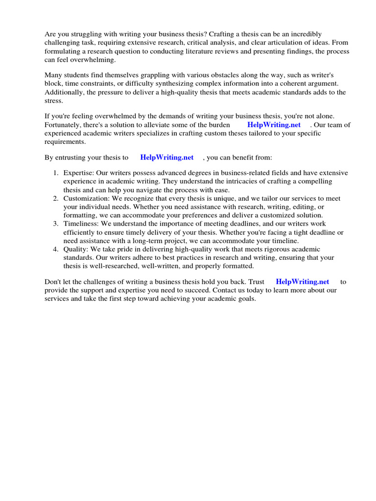 Business Thesis Titles Examples | PDF | Thesis | Microsoft Word