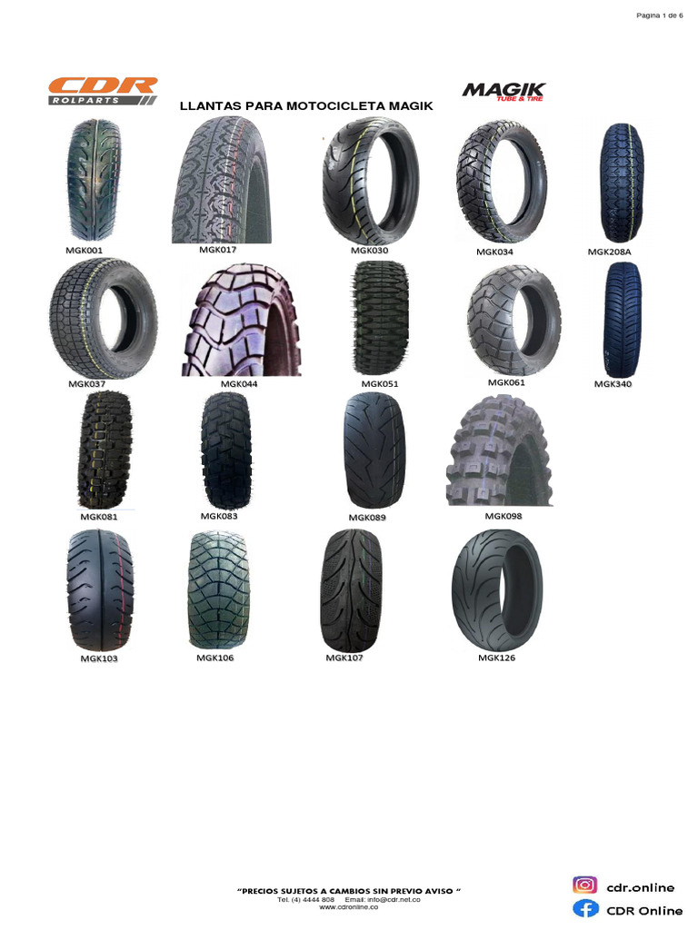 MK - Llantas Magik Tire (Convencional) - 3 | PDF