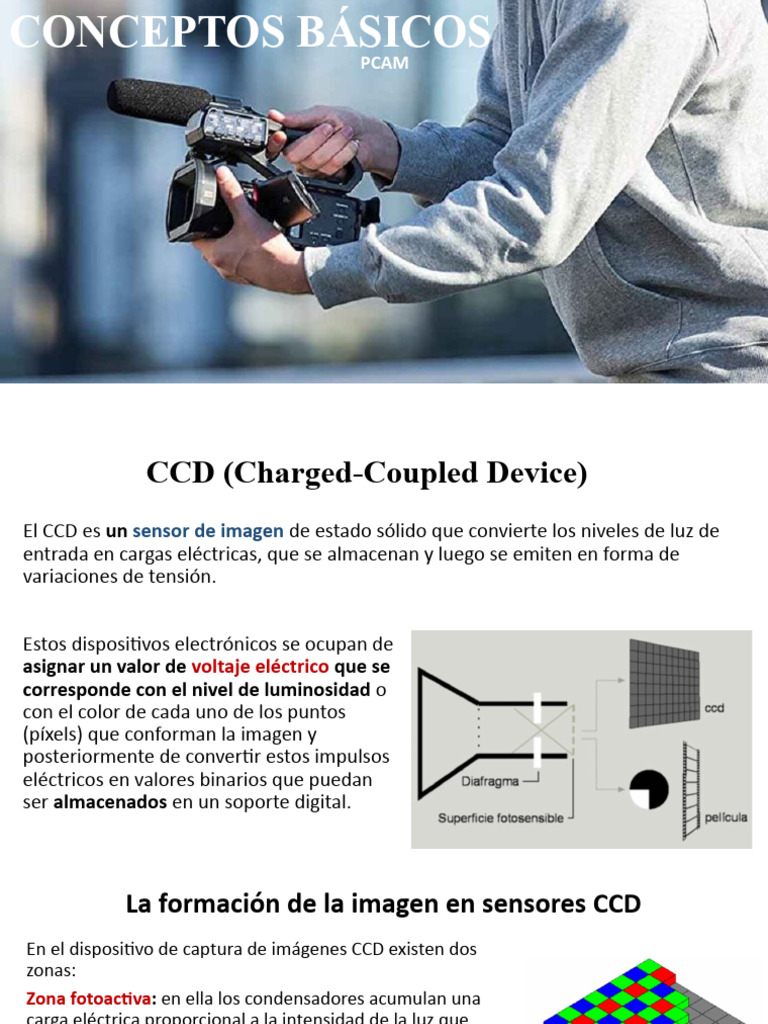 Conceptos Básicos | PDF | Dispositivo de carga acoplada | Balance de color