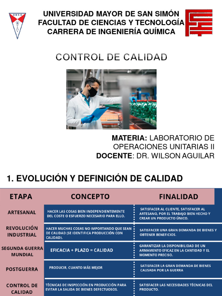 Lab Op2 - Control de Calidad | PDF | Calidad (comercial) | Iso 9000
