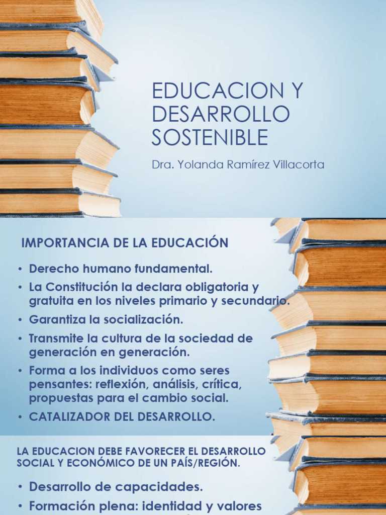 EDUCACION Y DESARROLLO SOSTENIBLE Yolanda Ramirez | Descargar gratis PDF | Sustentabilidad ...