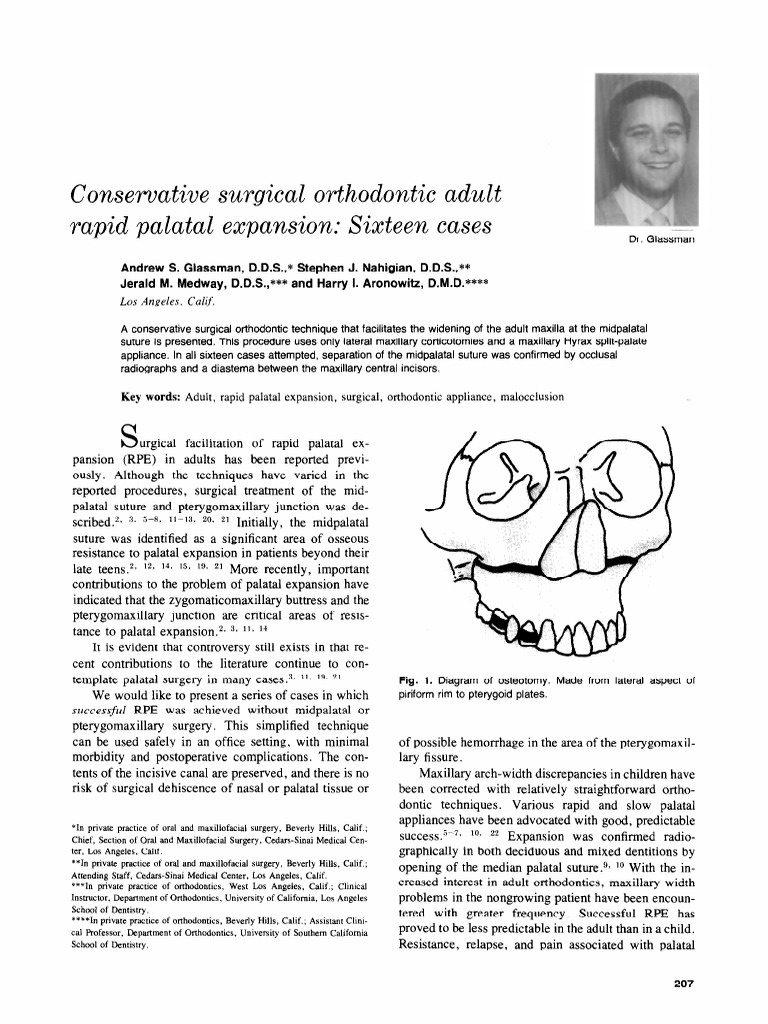 Glassman 1984 | PDF | Orthodontics | Surgery