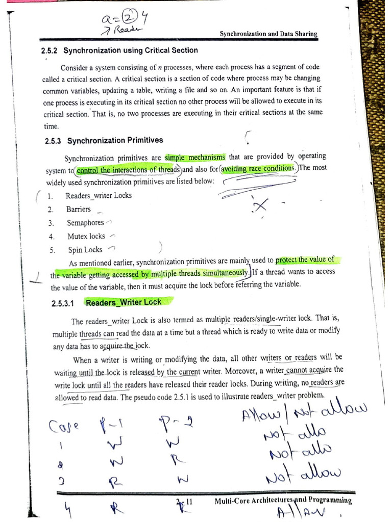 Synchronization Primitives | PDF