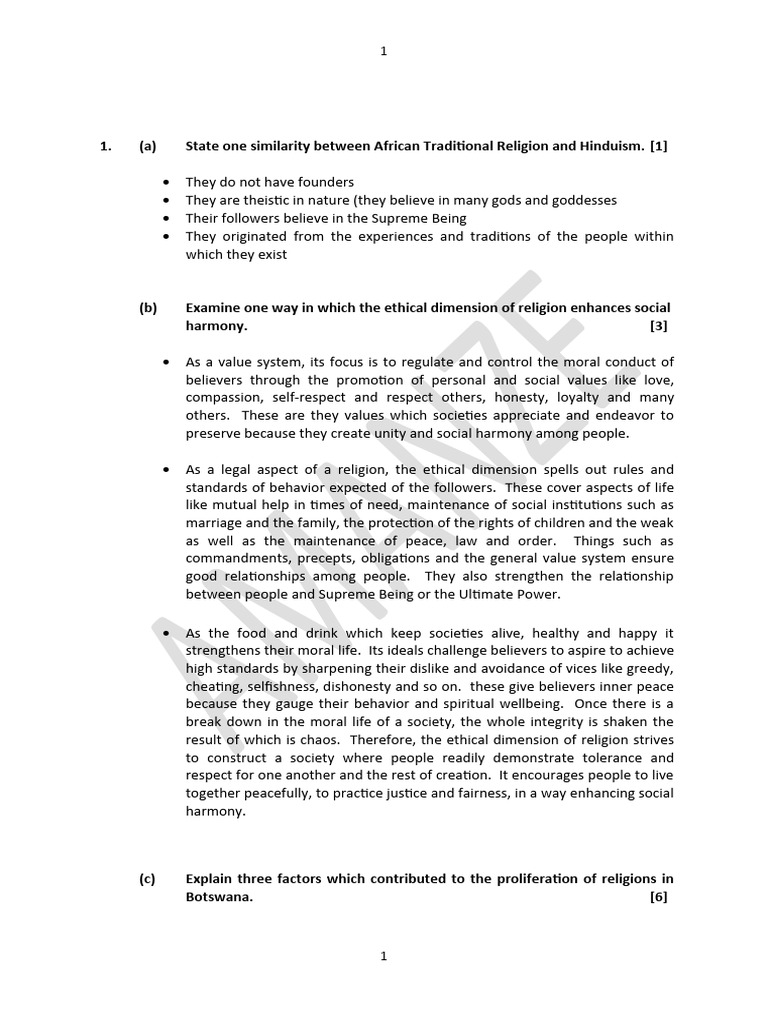 Religious Education Revision Material | PDF | Jesus | Resurrection Of Jesus