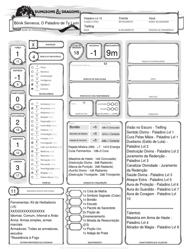 Bonik (Ficha Editável) - para Imprimir | PDF | Veneno