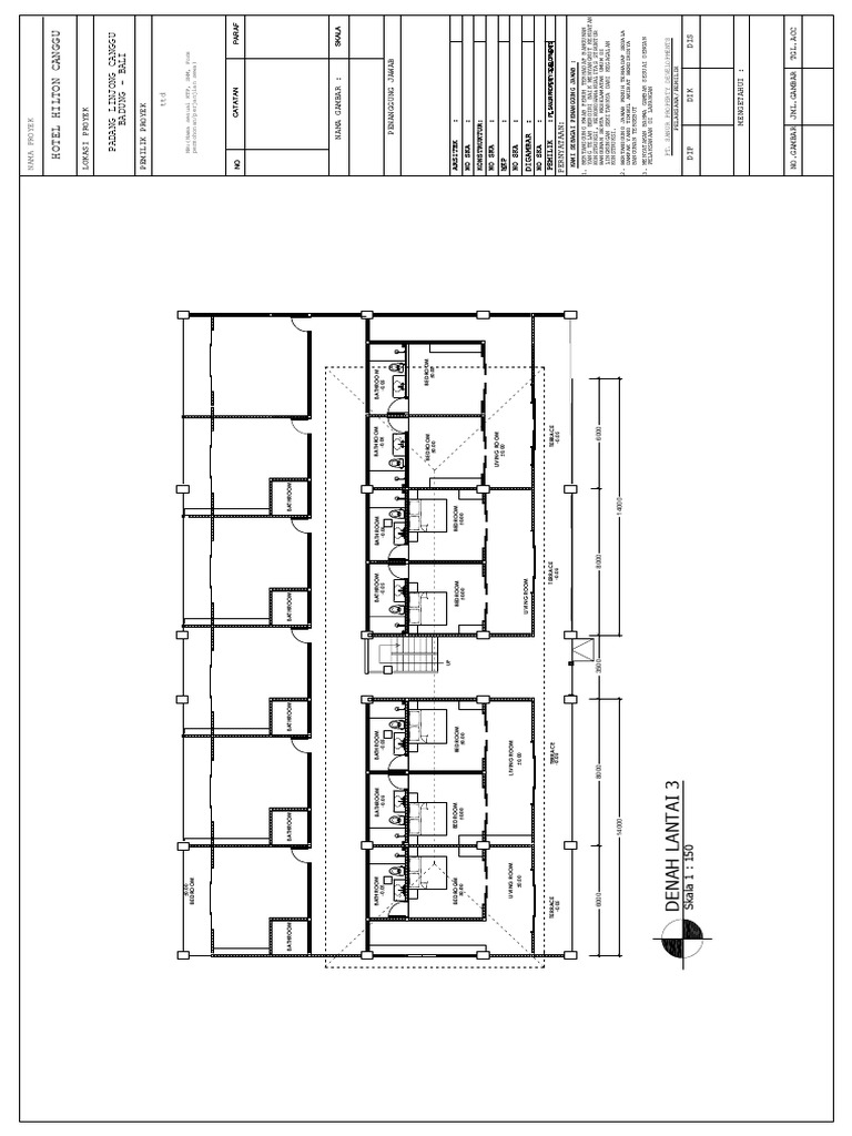 Denah Lantai 3 Hotel | PDF