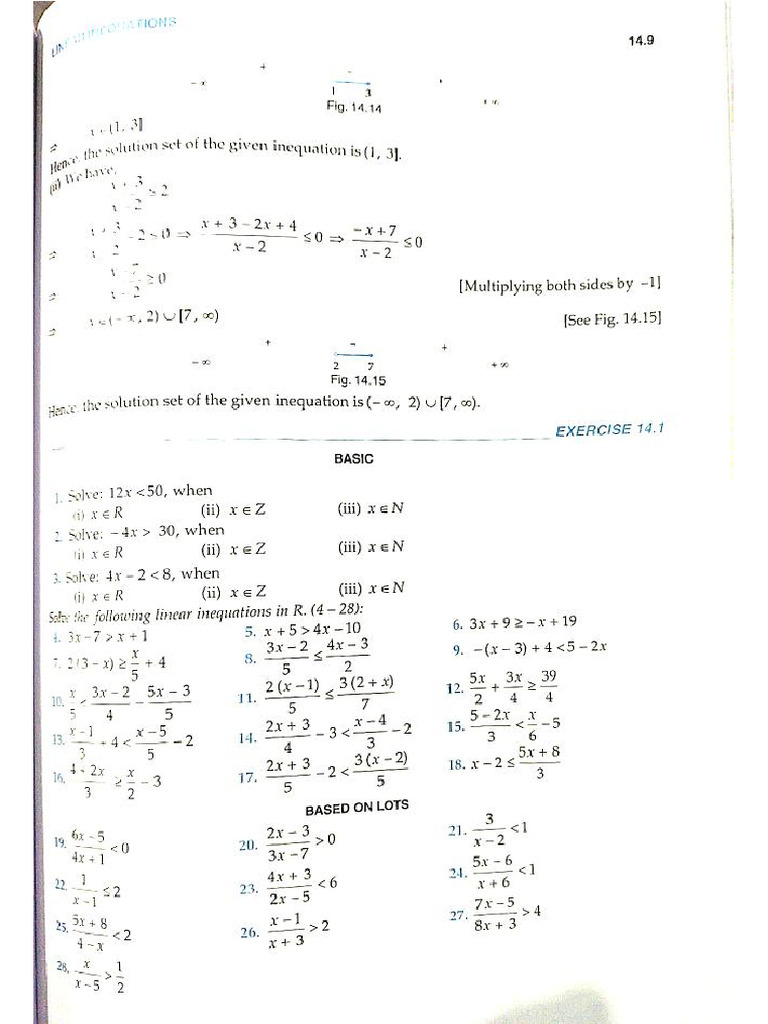Linear inequalities | PDF