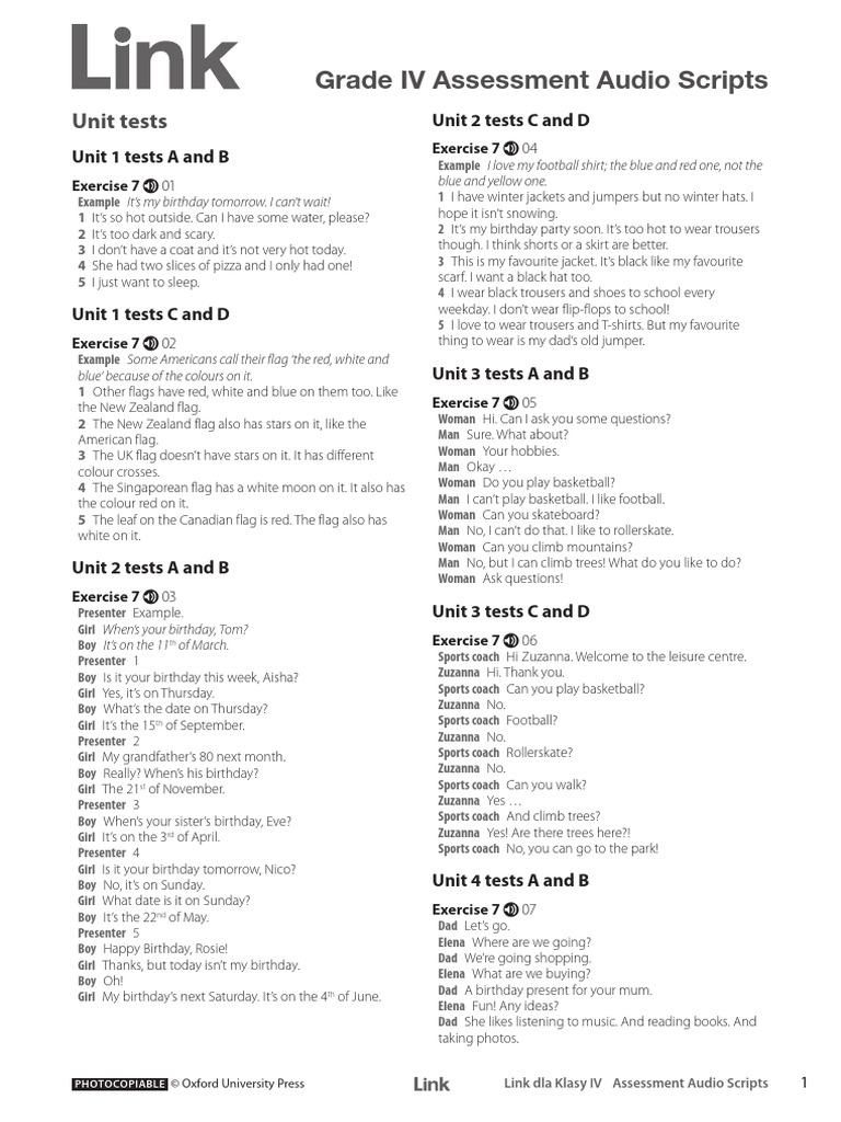 Link L4 Assessment Scripts | PDF | Cuisine | Foods