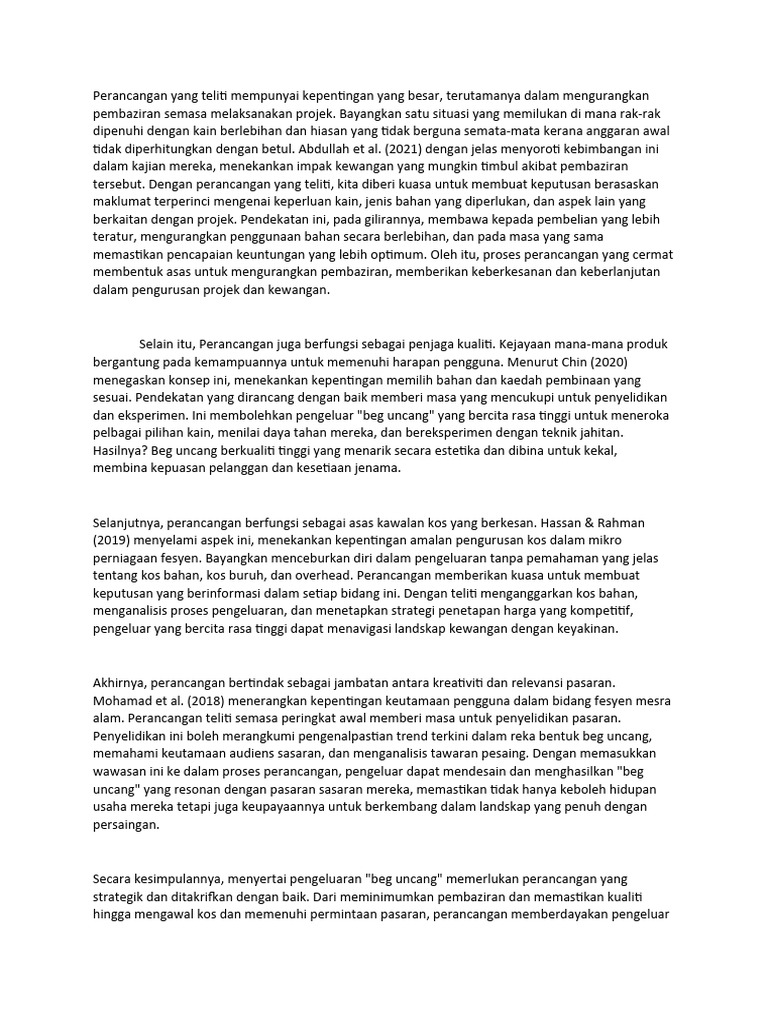 Perancangan Yang Teliti Mempunyai Kepentingan Yang Besar | PDF