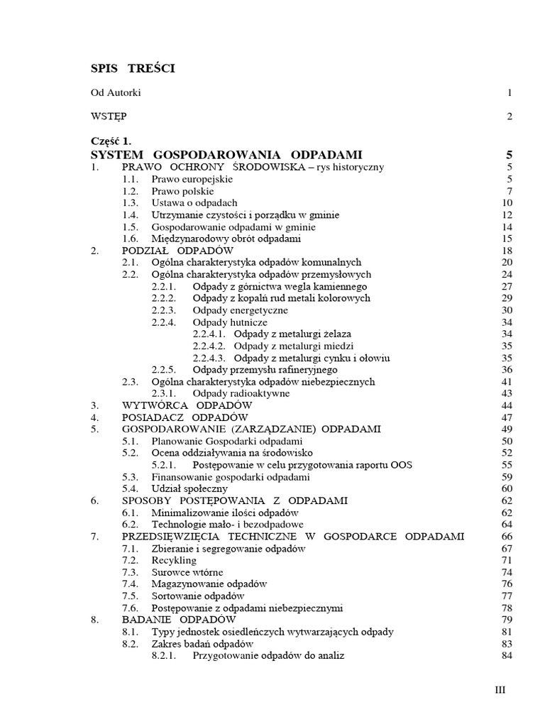 Gospodarka Odpadami-1 | PDF