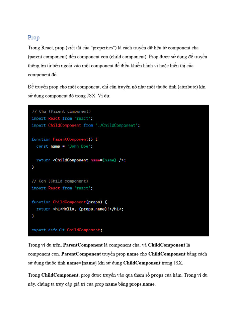 Props State Hook | PDF