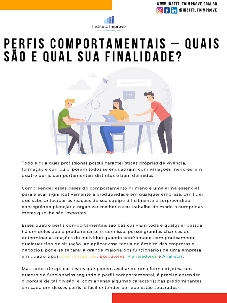 1587874616ATT Perfis Comportamentais 1 | PDF | Comportamento | Comunicação