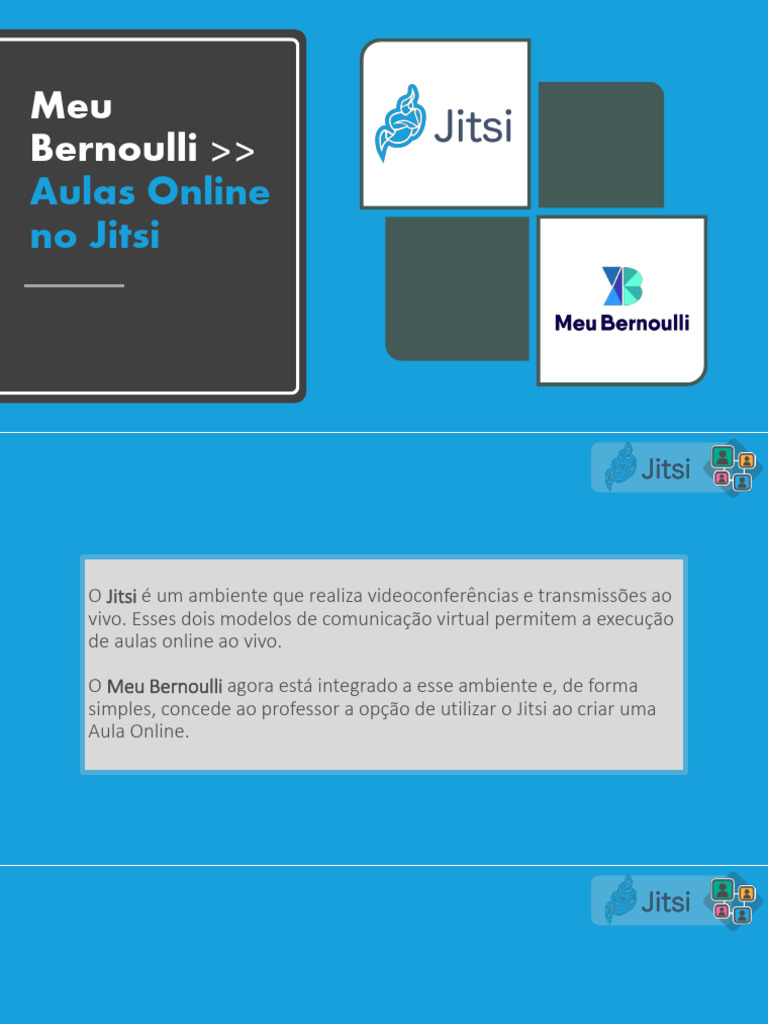 Jitsi Tutorial Meu Bernoulli | PDF | YouTube | Informática