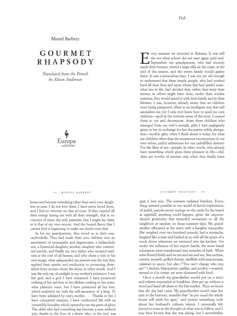 "Fish" From Gourmet Rhapsody | PDF | Food And Drink